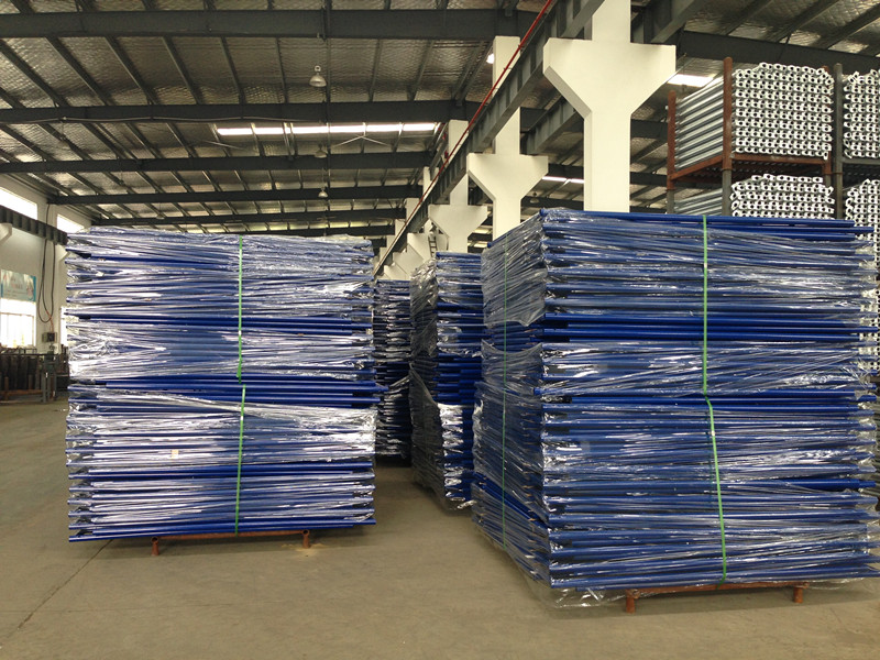 Blue Surface Walkthrough Frame System Scaffolding/Scaffold for Construction