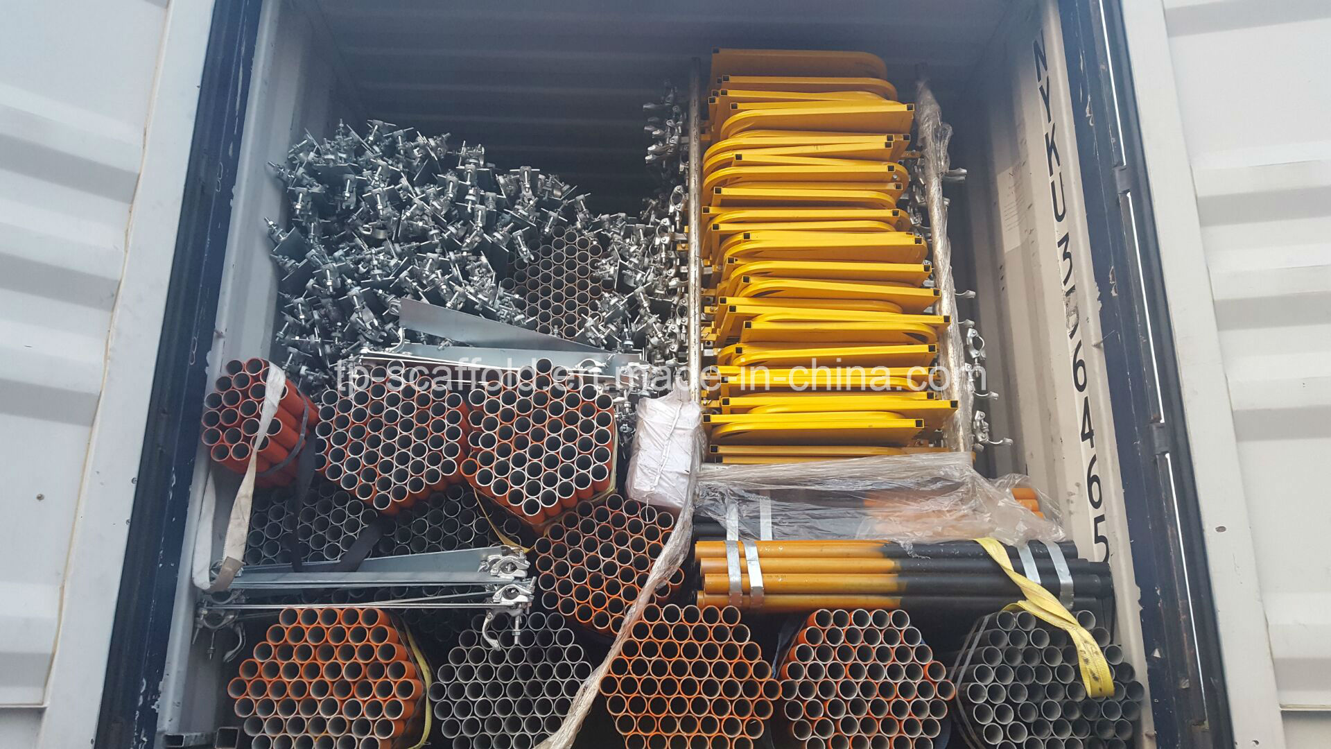 Scaffolding Expandable Scaffold Gate with Yellow